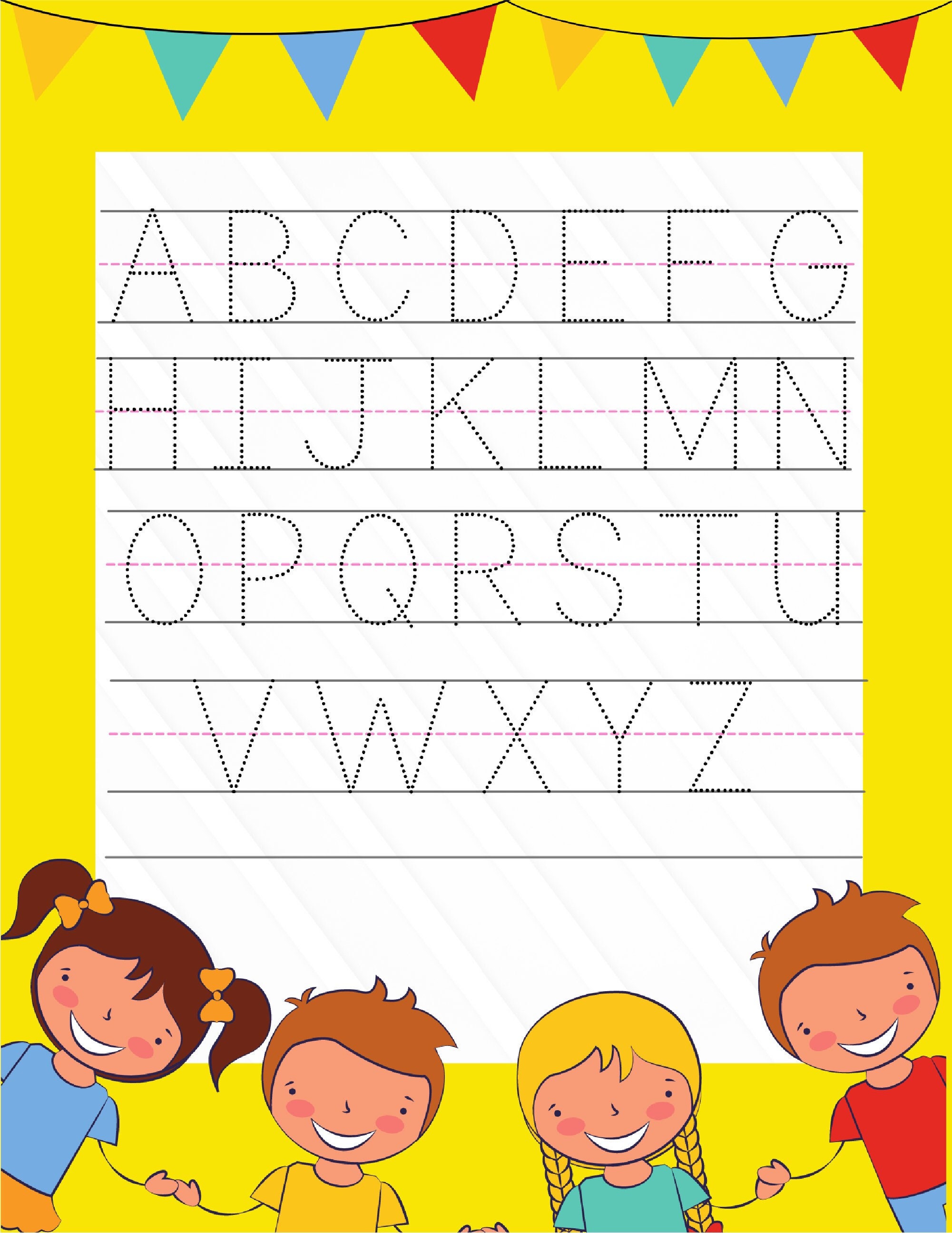 ABC & 123 Handwriting Practice Digital Worksheets Printable Alphabet ...