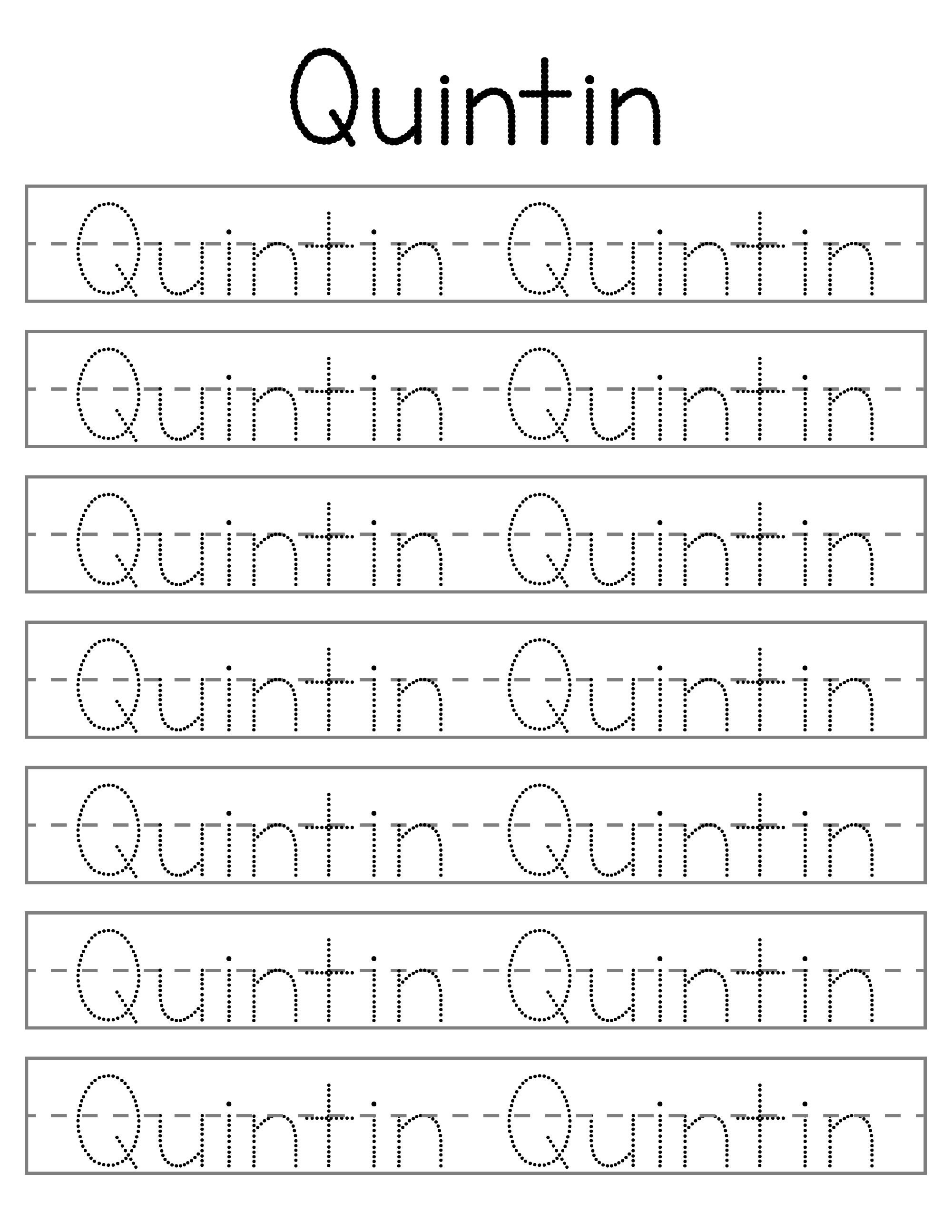 Custom Name Handwriting Practice Digital Worksheets - Printable ...