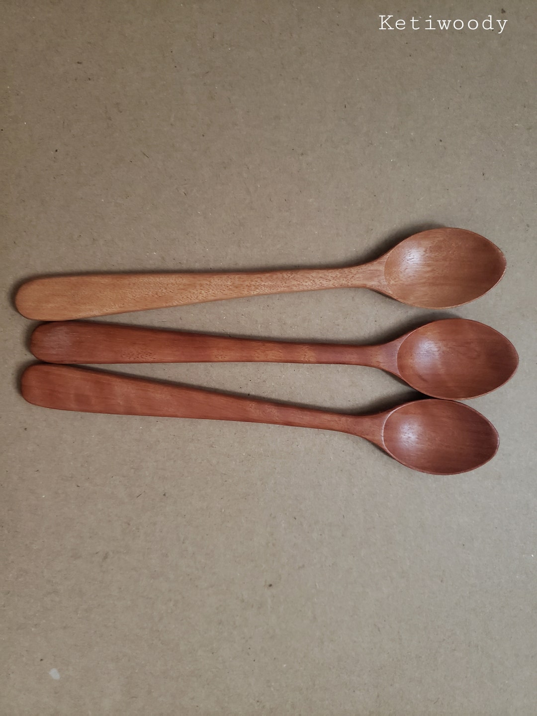 Simple Spoon, 1 Set of 3 Spoon, Coffee Spoon, Wooden Spoon, - Etsy