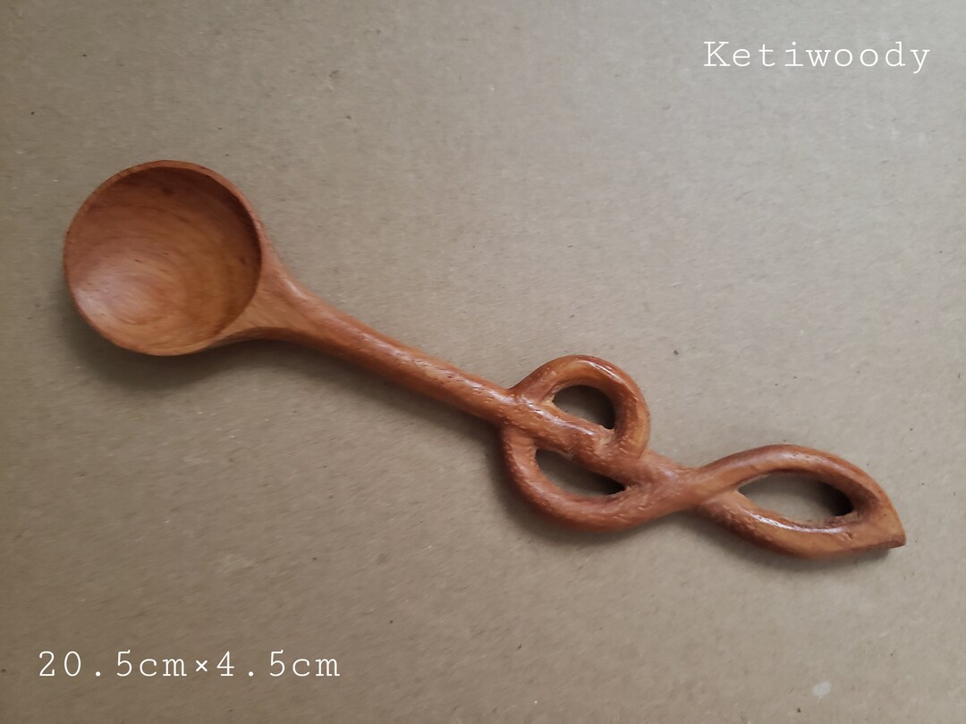 Cute Music Note Wooden Spoon, Decor Spoon, Wooden Spoon, Natural Spoon ...