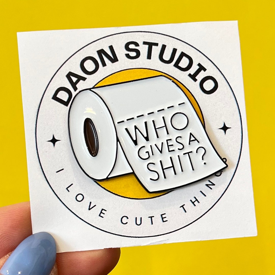 Toilet Paper Enamel Pin: Kawaii Backpack Pin - Etsy