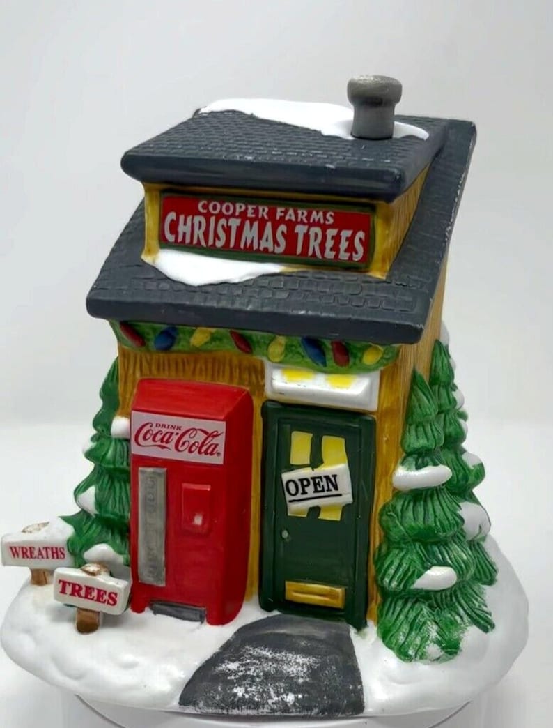 Coca Cola Town Square Collection Cooper Farms Christmas Trees 5 1/2" - Etsy