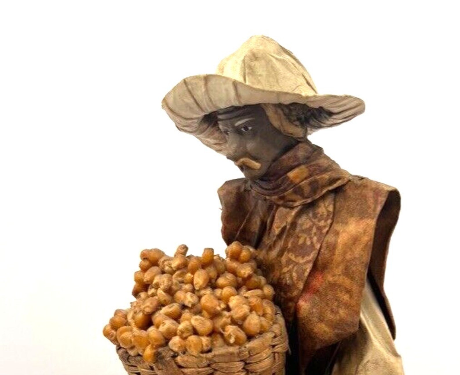 Mexican Paper Mache Figure Folk Art Man Carring Sack of Corn - Etsy UK