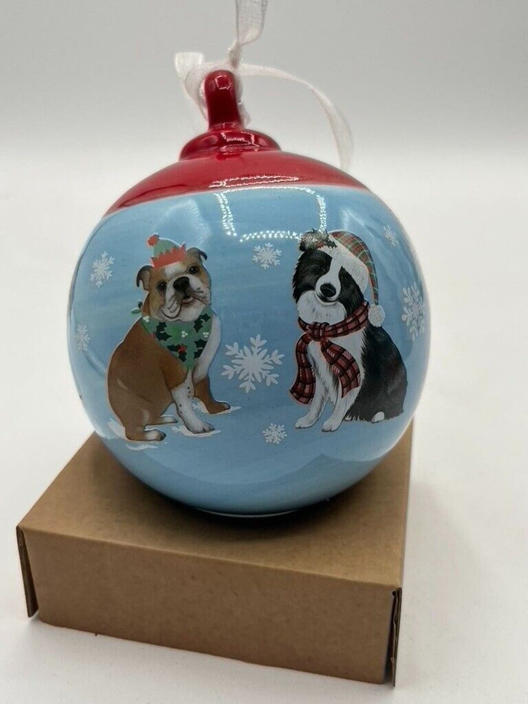 Prima Design Dogs Ceramic Christmas Ornament New - Etsy