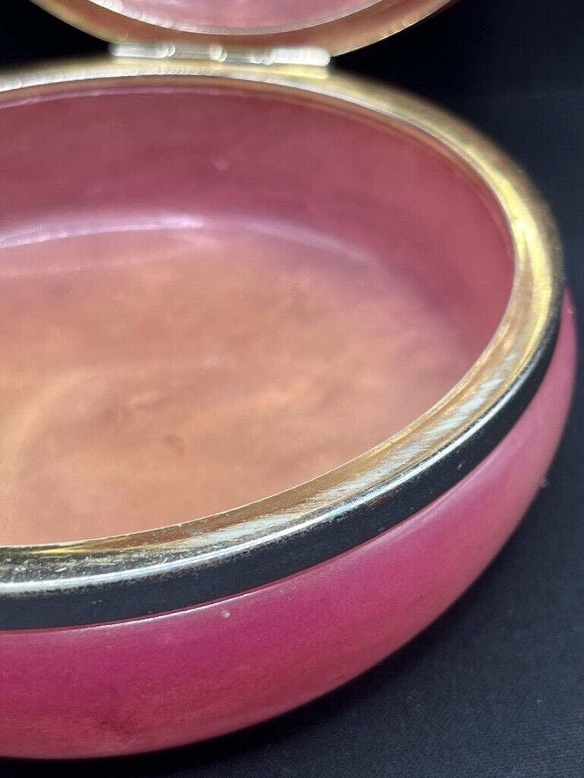 Vintage Genuine Alabaster Hand Painted in Italy Hinged Trinket Box ...