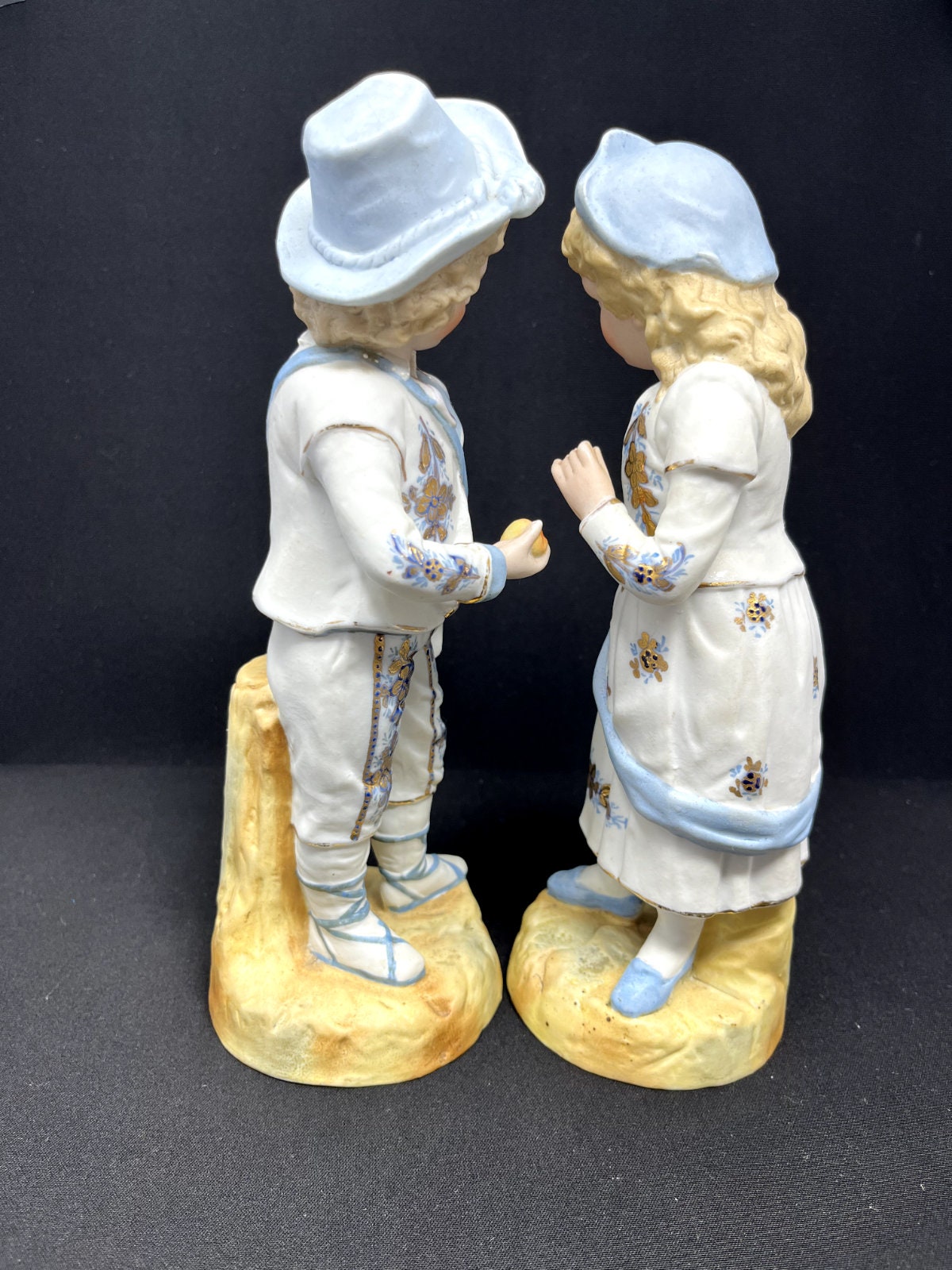 Antique Gebruder Heubach Germany Bisque Porcelain Boy and Girl ...