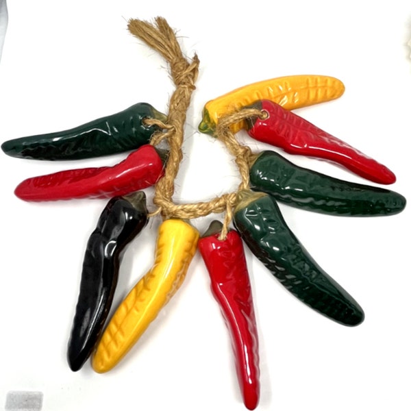 Ceramic Chili Pepper Decor - Etsy