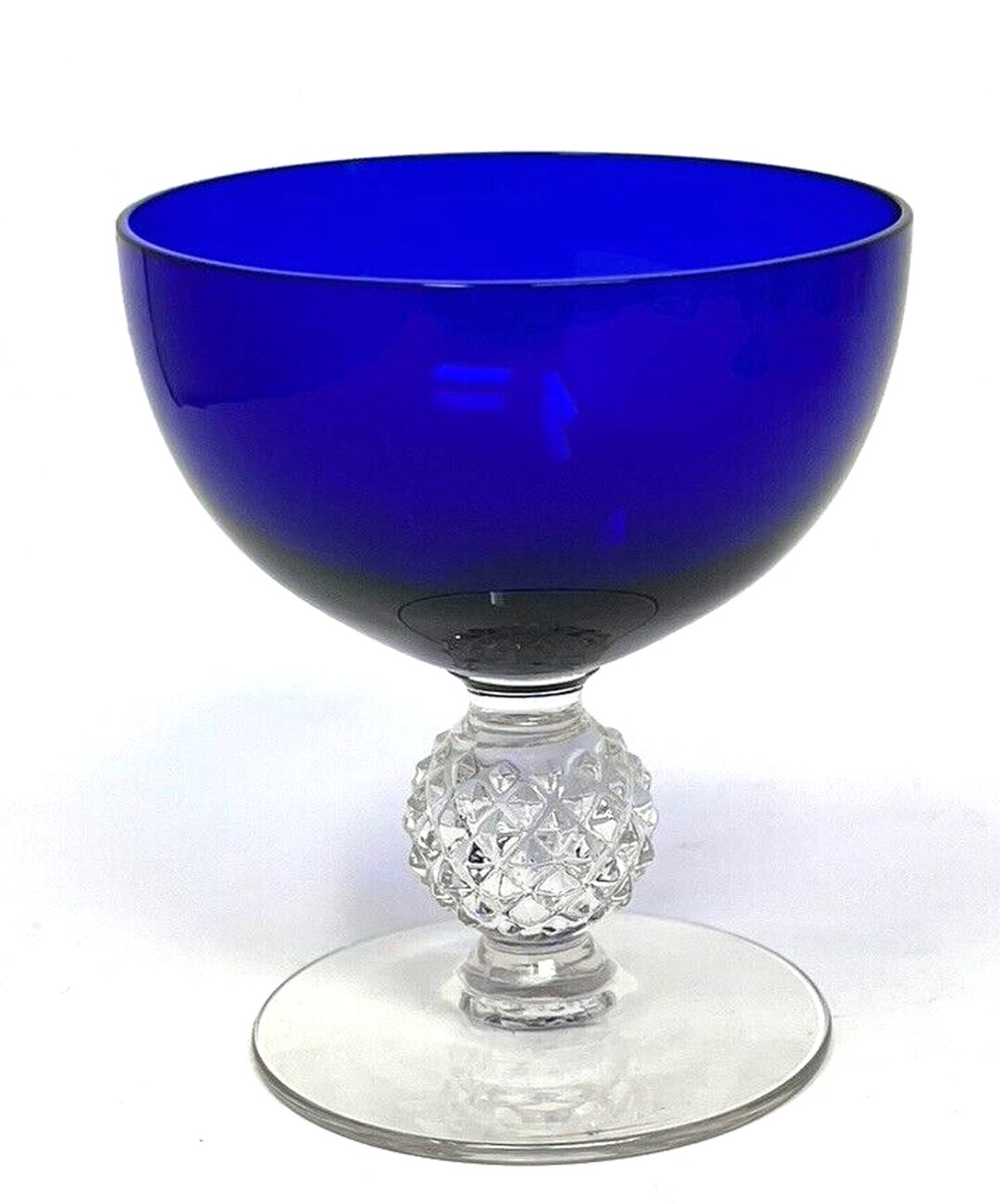 Morgantown Glass Co. Ritz Blue Golfball Claret Wine 4" - Etsy