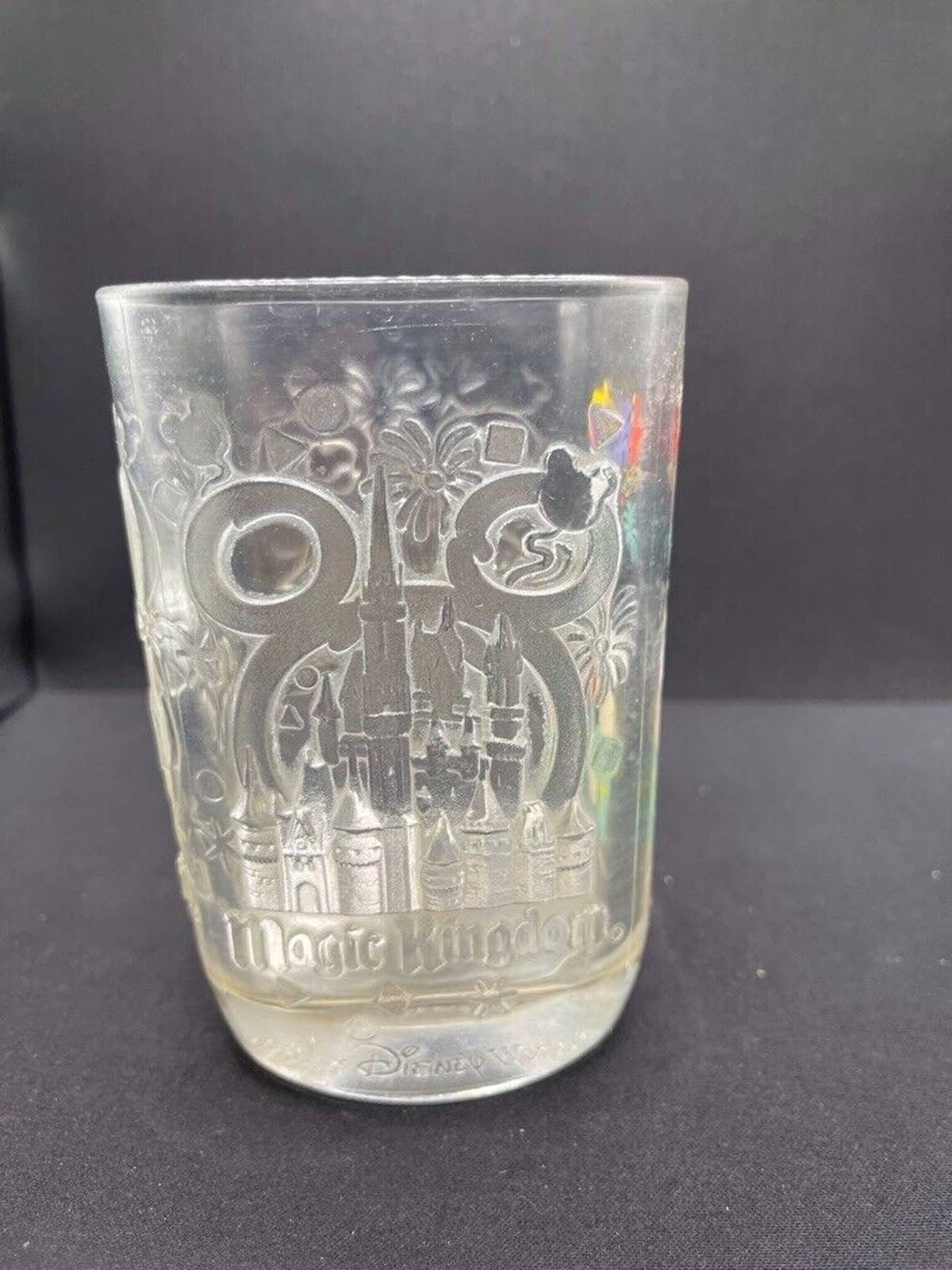 Mickey Mouse Walt Disney World Magic Kingdom 2000 Square Glass - Etsy
