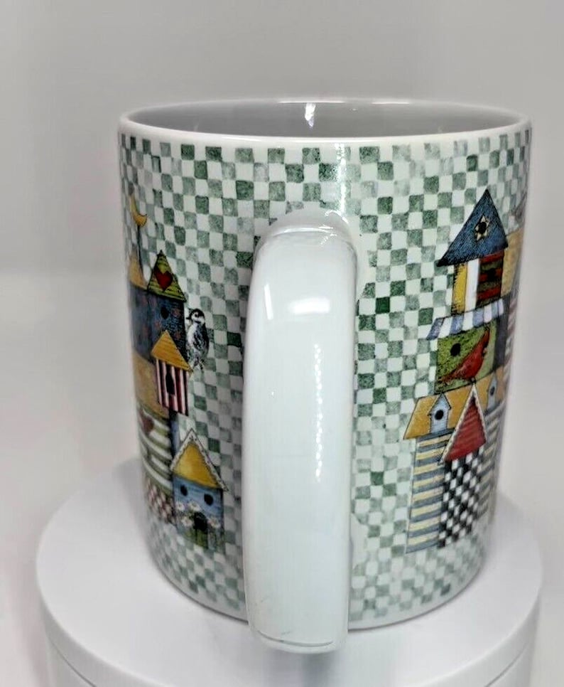 Lang and Wise Birdhouse Patchwork Mug by Sherri Buck Baldwin - Etsy