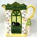 RARE World Bazaar Inc Ceramic Teapot Vase Window With Black Cat Home ...