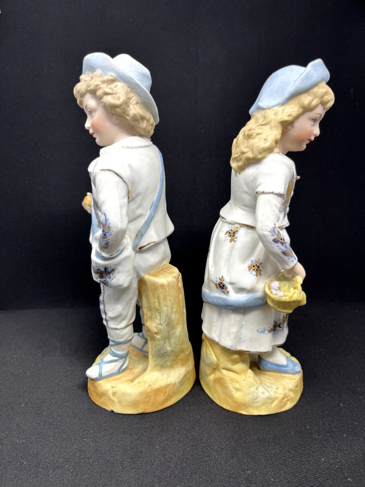 Antique Gebruder Heubach Germany Bisque Porcelain Boy and Girl - Etsy