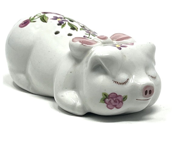 1978 Floral Avon Pig Pomander Potpourri Holder Ceramarte - Etsy