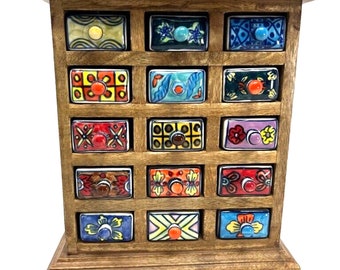 Ceramic Drawer Spice Chest - Etsy