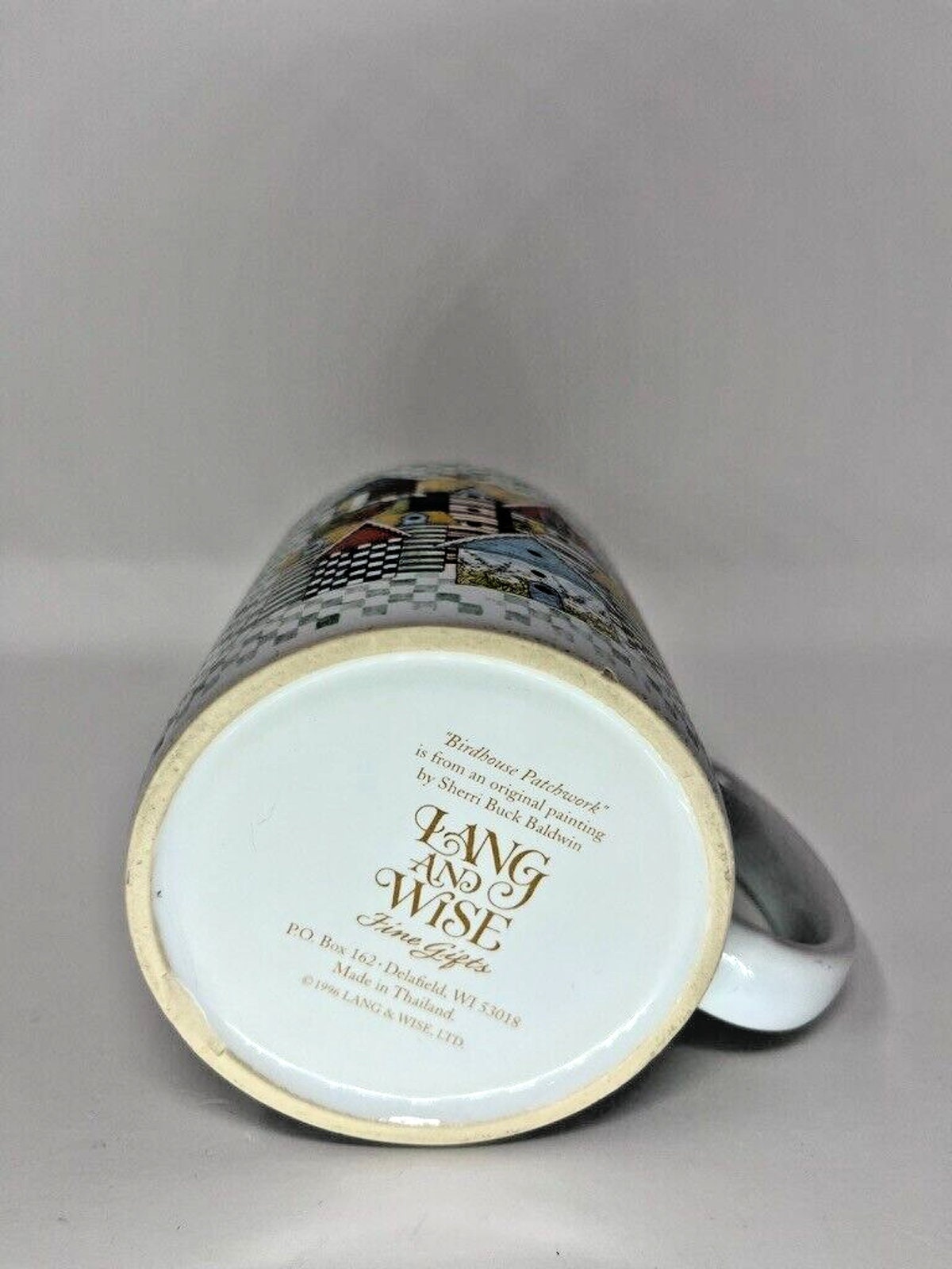 Lang and Wise Birdhouse Patchwork Mug by Sherri Buck Baldwin - Etsy