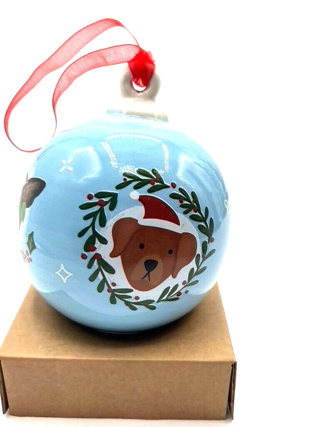 Prima Design Dog Faces Ceramic Christmas Ornament New - Etsy