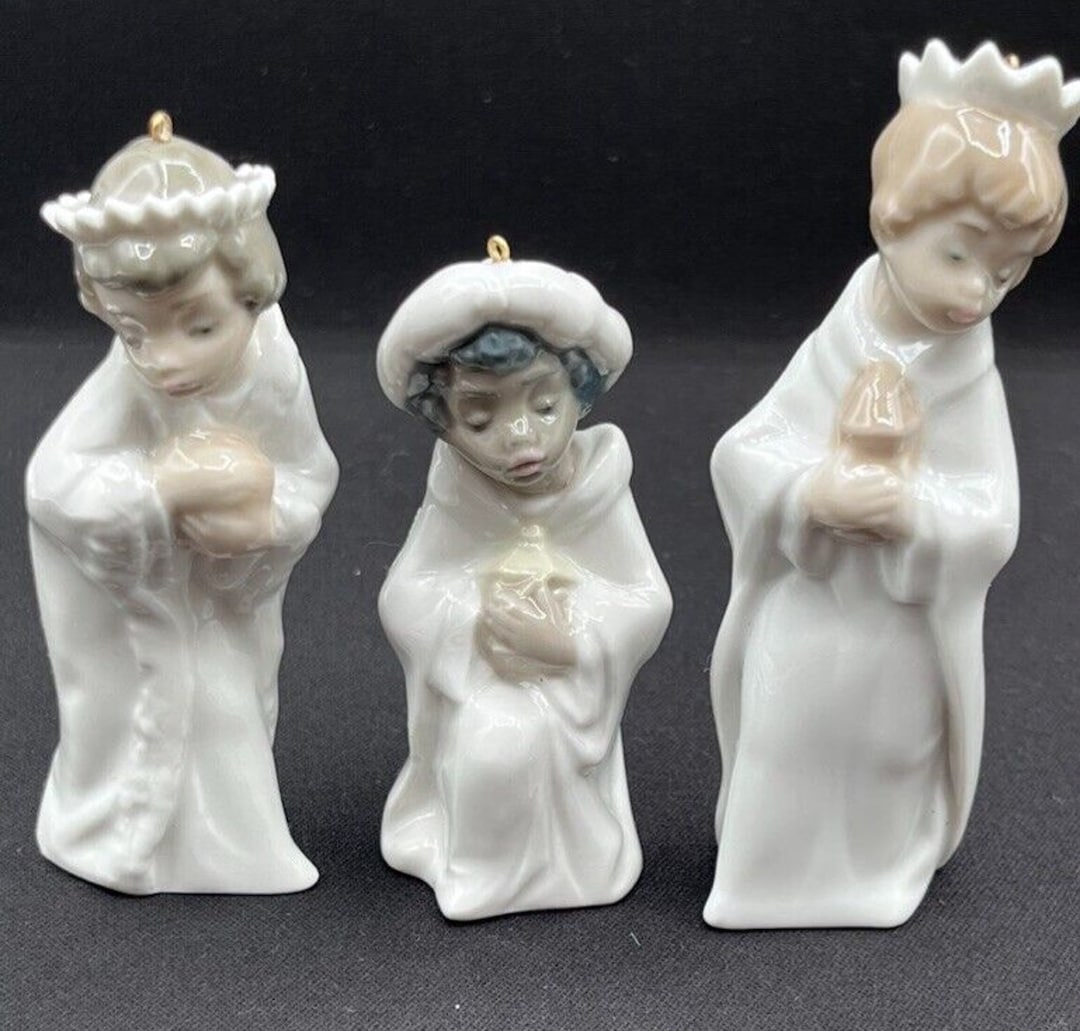 Lladro Nativity Ornaments Porcelain 5729 Mini Reyes Three - Etsy