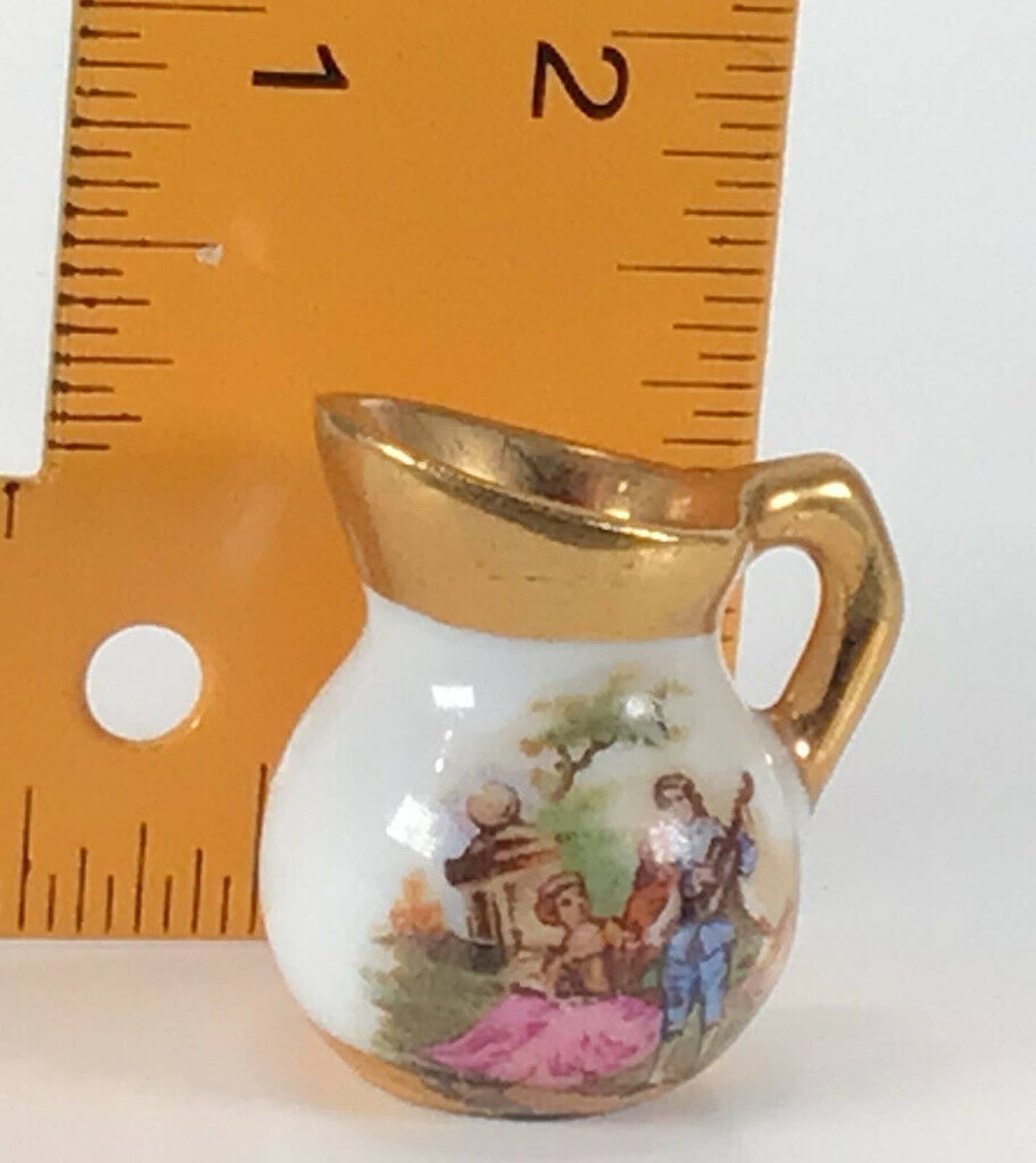 Vintage Miniature Limoges France Pitcher Carafe Wide Bottom - Etsy