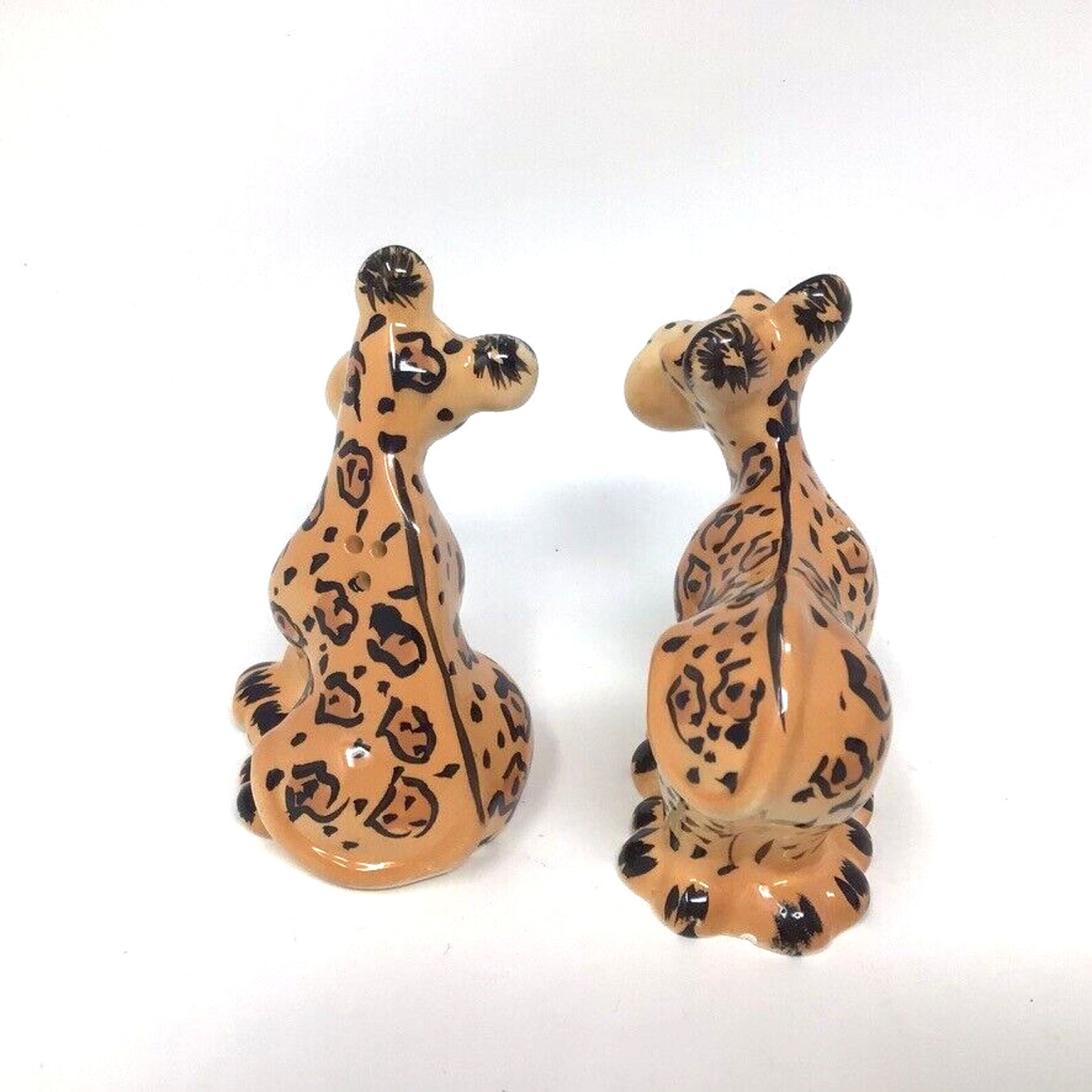 Lynda Corneille Collectibles Leopards Salt and Pepper Shakers Signed - Etsy