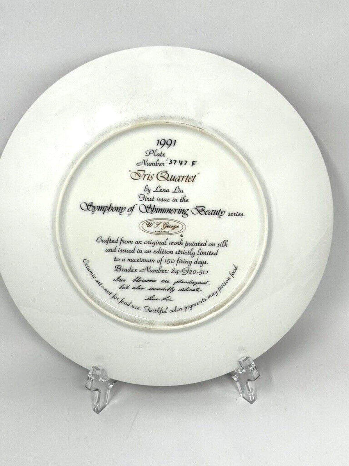 Iris Quartet - Lena Liu - Symphony Shimmering Beauty - Collector Plate ...