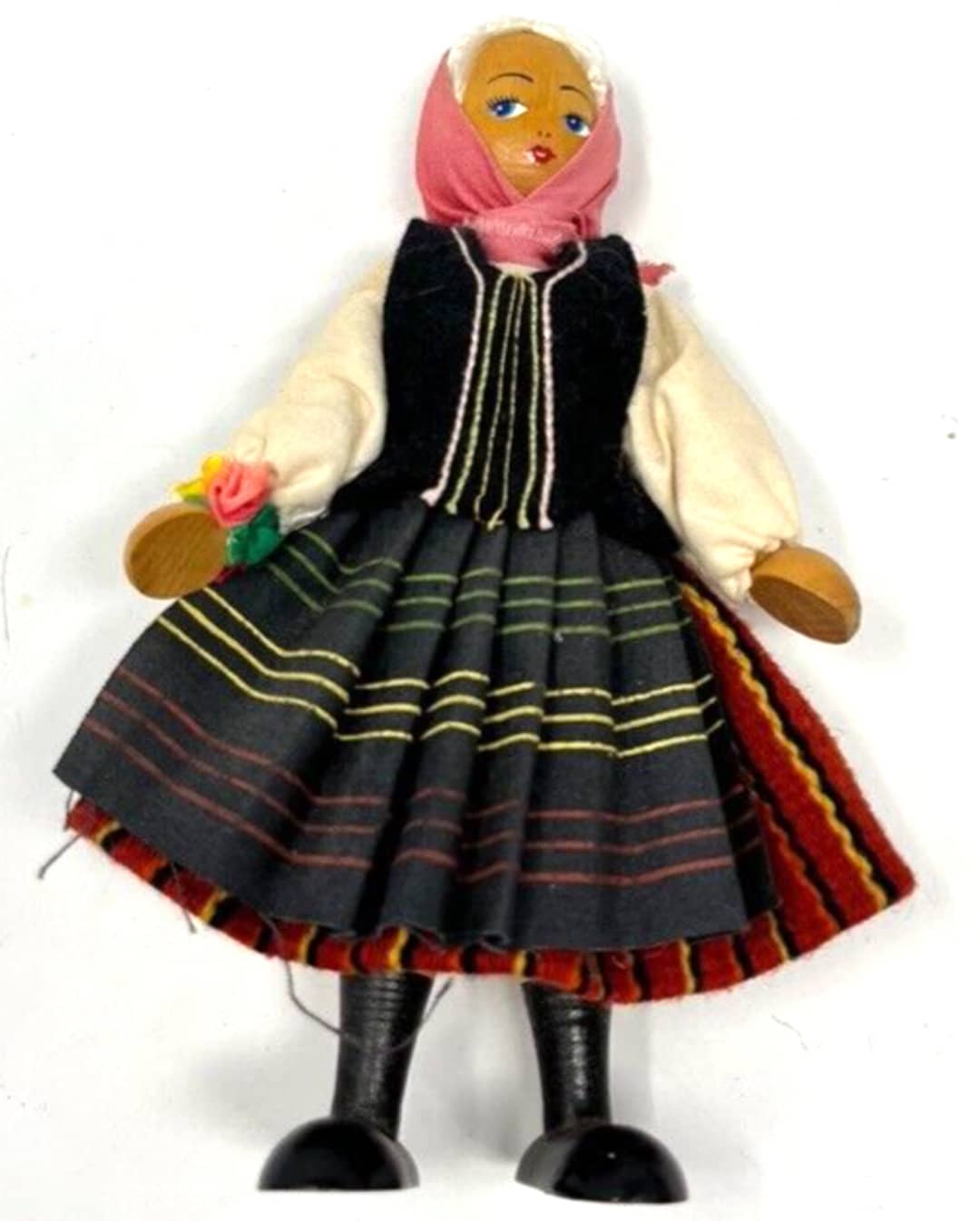 Vintage Gromada Wooden Peg Dolls-polish Woman 5" - Etsy