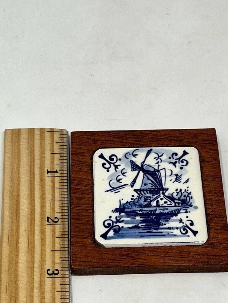 Antique Dutch Blue Delft Tile Set on Wood Frame - Etsy