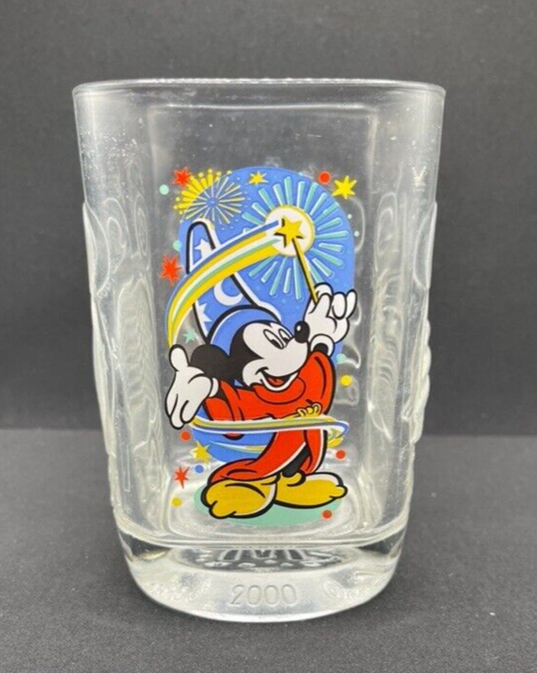 Disney World Epcot Mickey Mouse Glass From Mcdonald's 2000 - Etsy