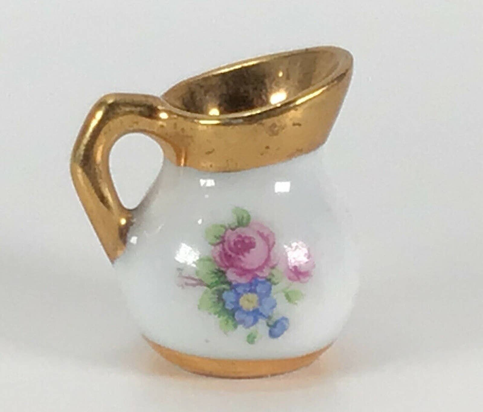 Vintage Miniature Limoges France Pitcher Carafe Wide Bottom - Etsy