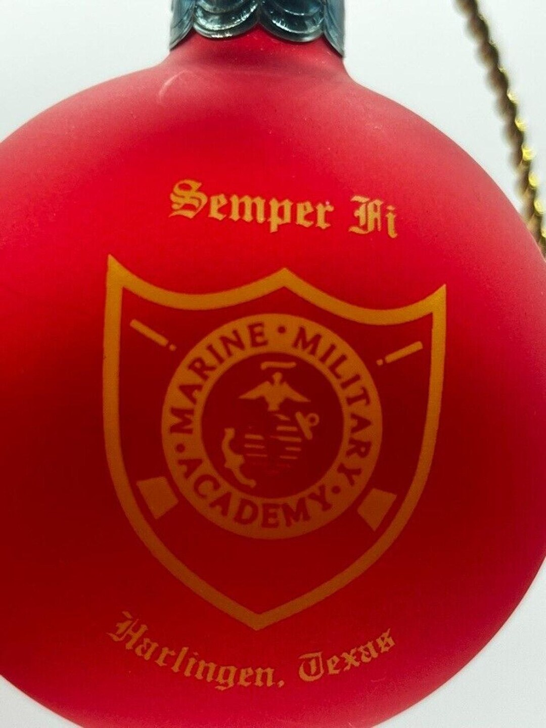 USMC Marine Corps Tribute 3" Red Christmas Ornament - Etsy