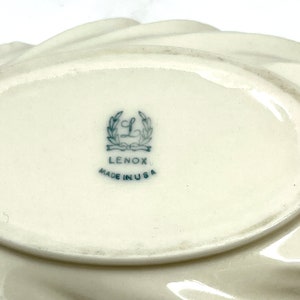 Vintage Lenox Ivory Acanthus Leaf Shell Nut Candy Dish Gold Lenox Mark ...