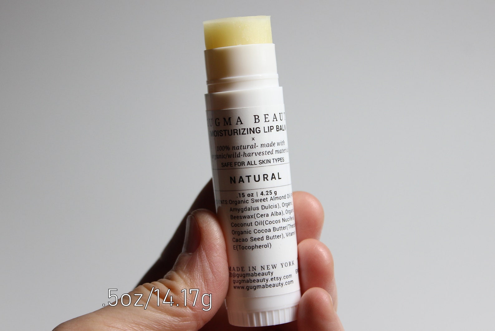 All Natural Unflavored Lip Balm | Natural Organic Ingredients | Small ...