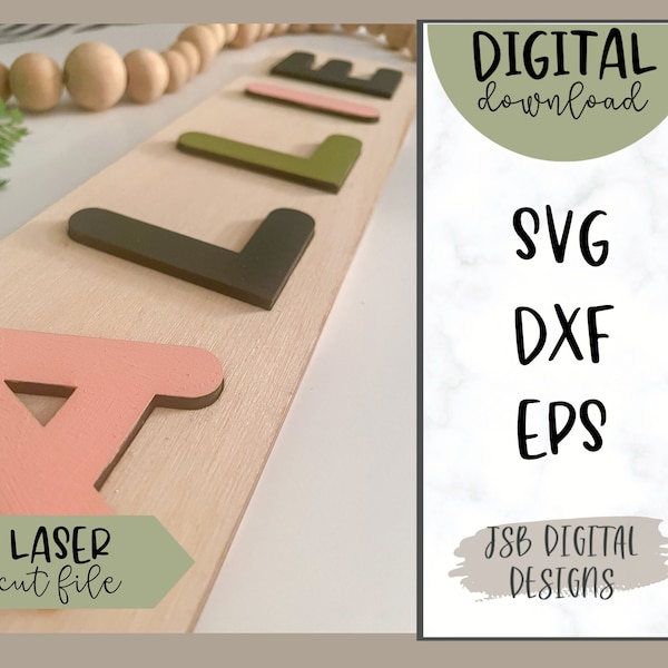 Glowforge Puzzle Svg - Etsy