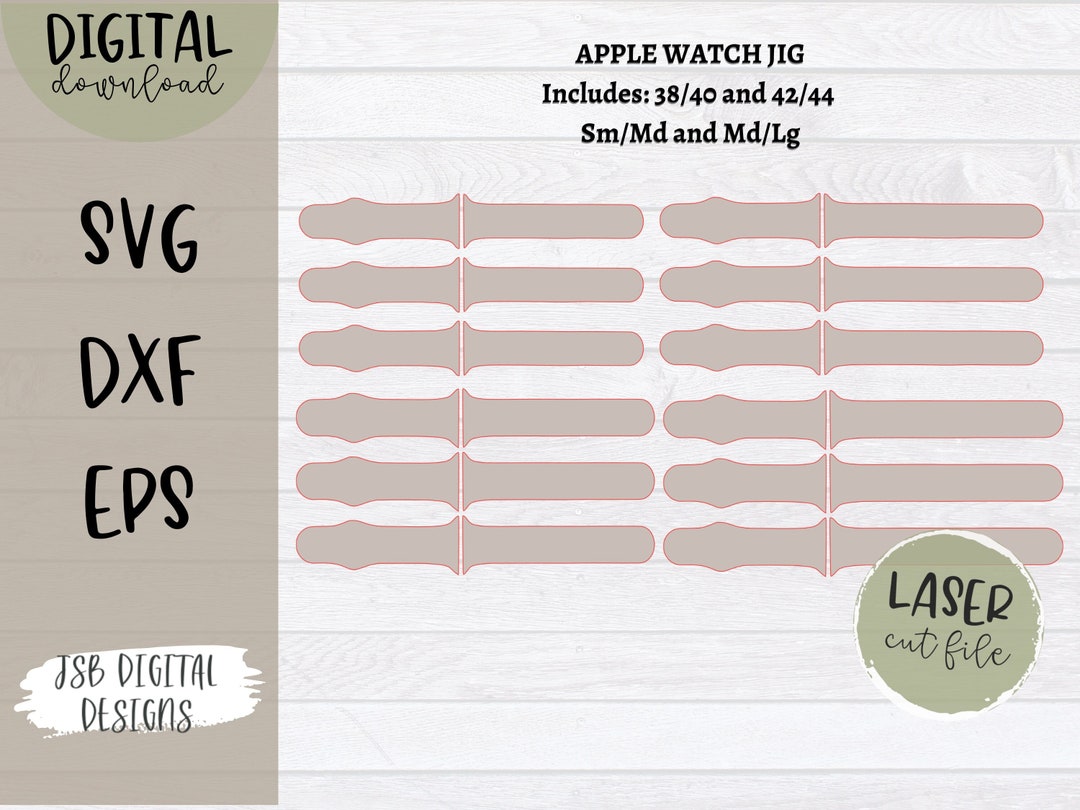 Large Apple Watchband SVG Jig Cut File Laser Cut File - Etsy