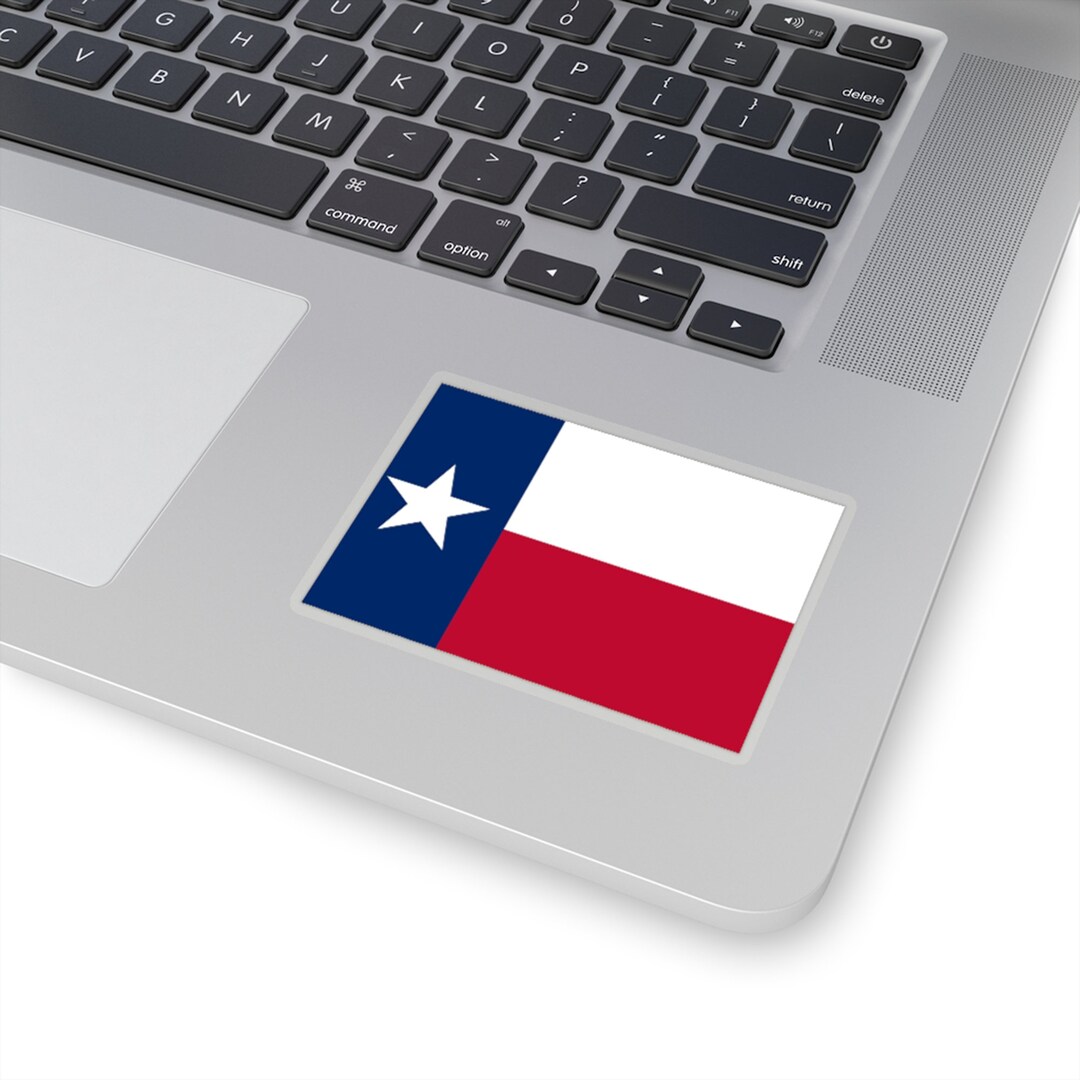 Texas Flag Clear Vinyl Sticker - Etsy