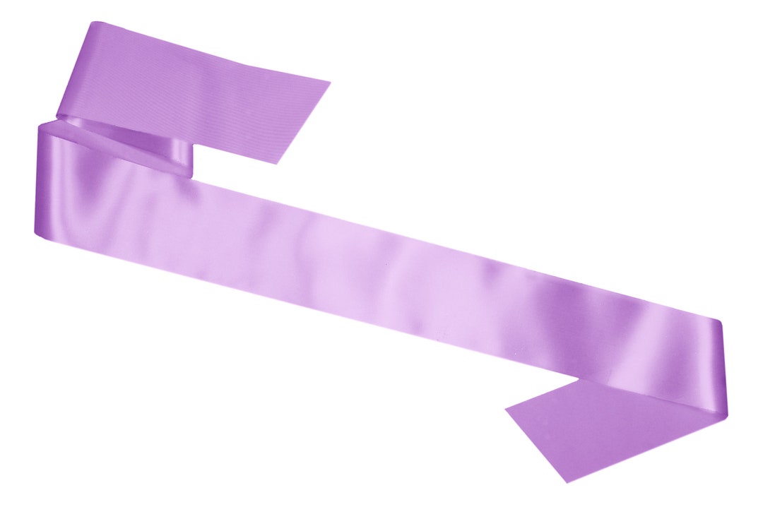 Plain Sash - Lilac - Make Your Own Sash - Add Your Own Text and ...