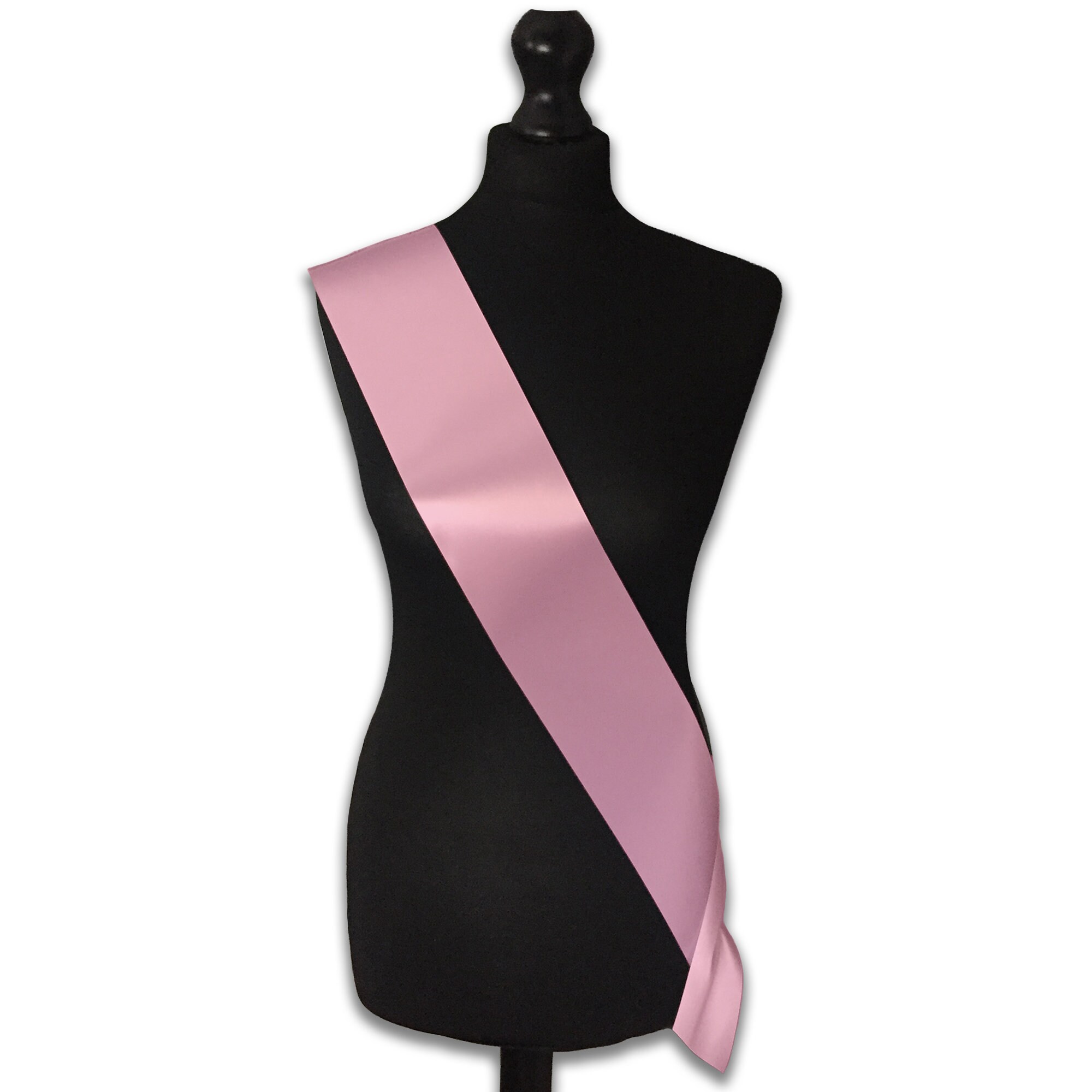 Plain Sash - Baby Pink - Make Your Own Sash - Add Your Own Text and ...