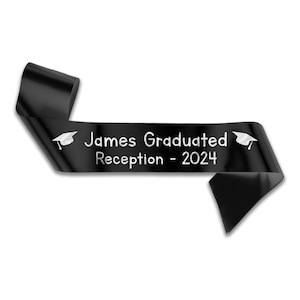 Personalised Nursery Graduation Sash - Add Any Name and Year ...
