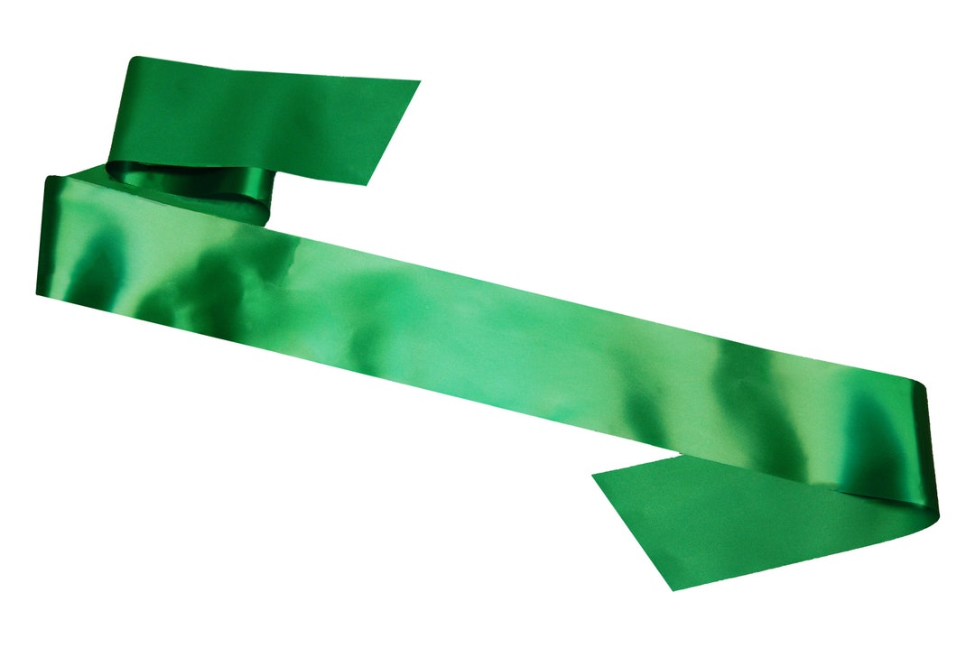 Plain Sash - Green - Make Your Own Sash - Add Your Own Text and ...