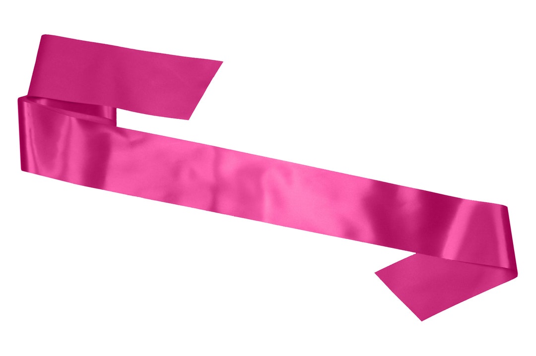 Plain Sash - Hot Pink - Make Your Own Sash - Add Your Own Text and ...