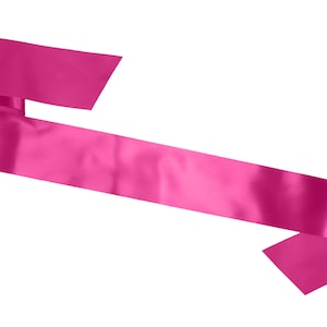 Plain Sash - Hot Pink - Make Your Own Sash - Add Your Own Text and ...