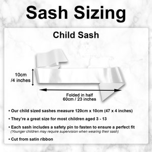 Personalised Nursery Graduation Sash - Add Any Name and Year ...