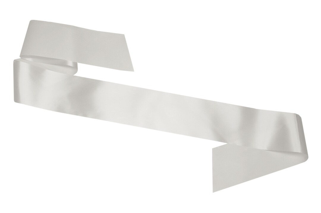 Plain Sash - Silver - Make Your Own Sash - Add Your Own Text and ...