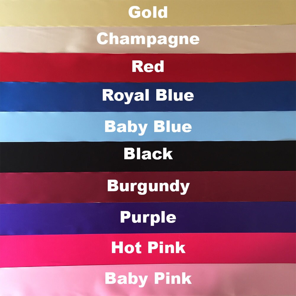 Personalised Cake Ribbon Any Text Any Colour Ribbon 1m - Etsy UK