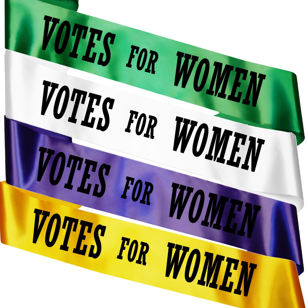 Votes for Women Suffragette Sash - Green, Purple, Yellow, White ...