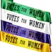 Votes for Women Suffragette Sash - Green, Purple, Yellow, White ...