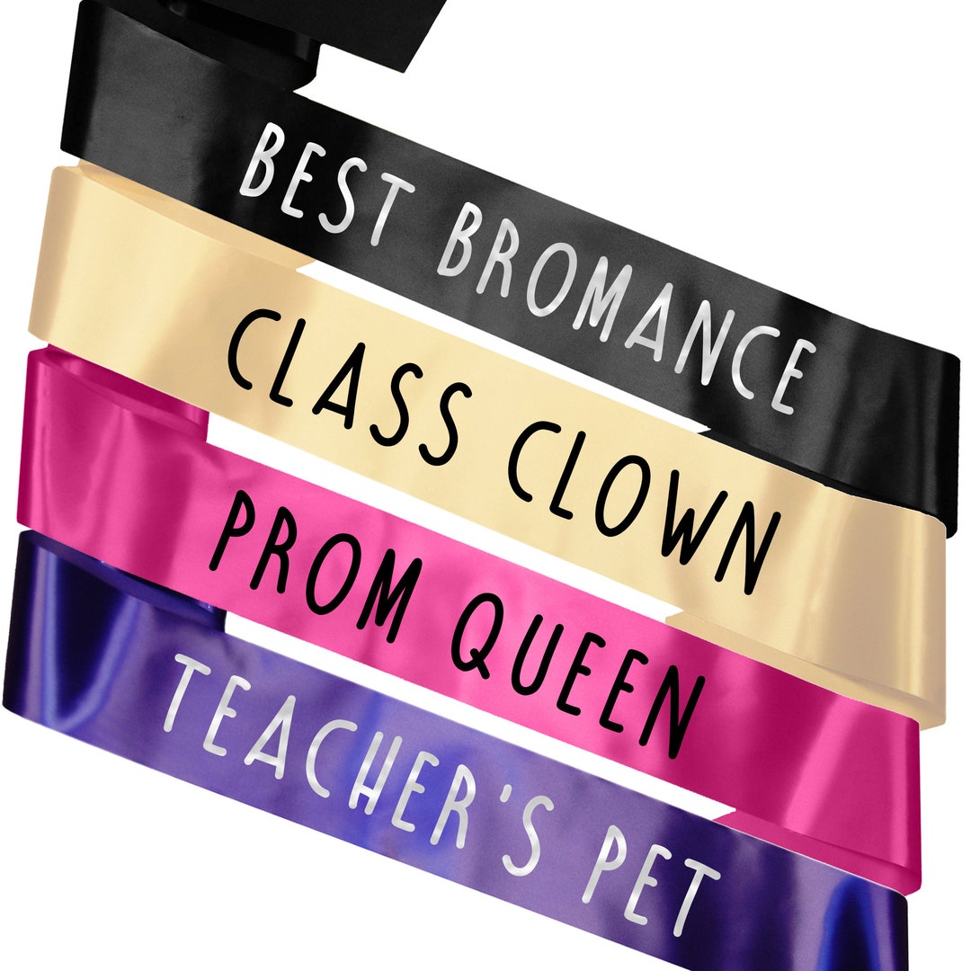 Personalised Prom Sashes - Add Any Wording! - Prom King / Queen ...