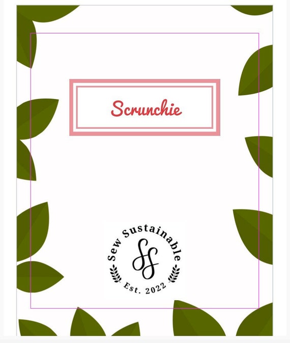 EASY Scrunchie Printable PDF Pattern | Etsy