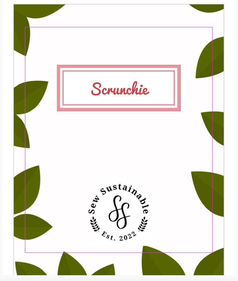 EASY Scrunchie Printable PDF Pattern - Etsy