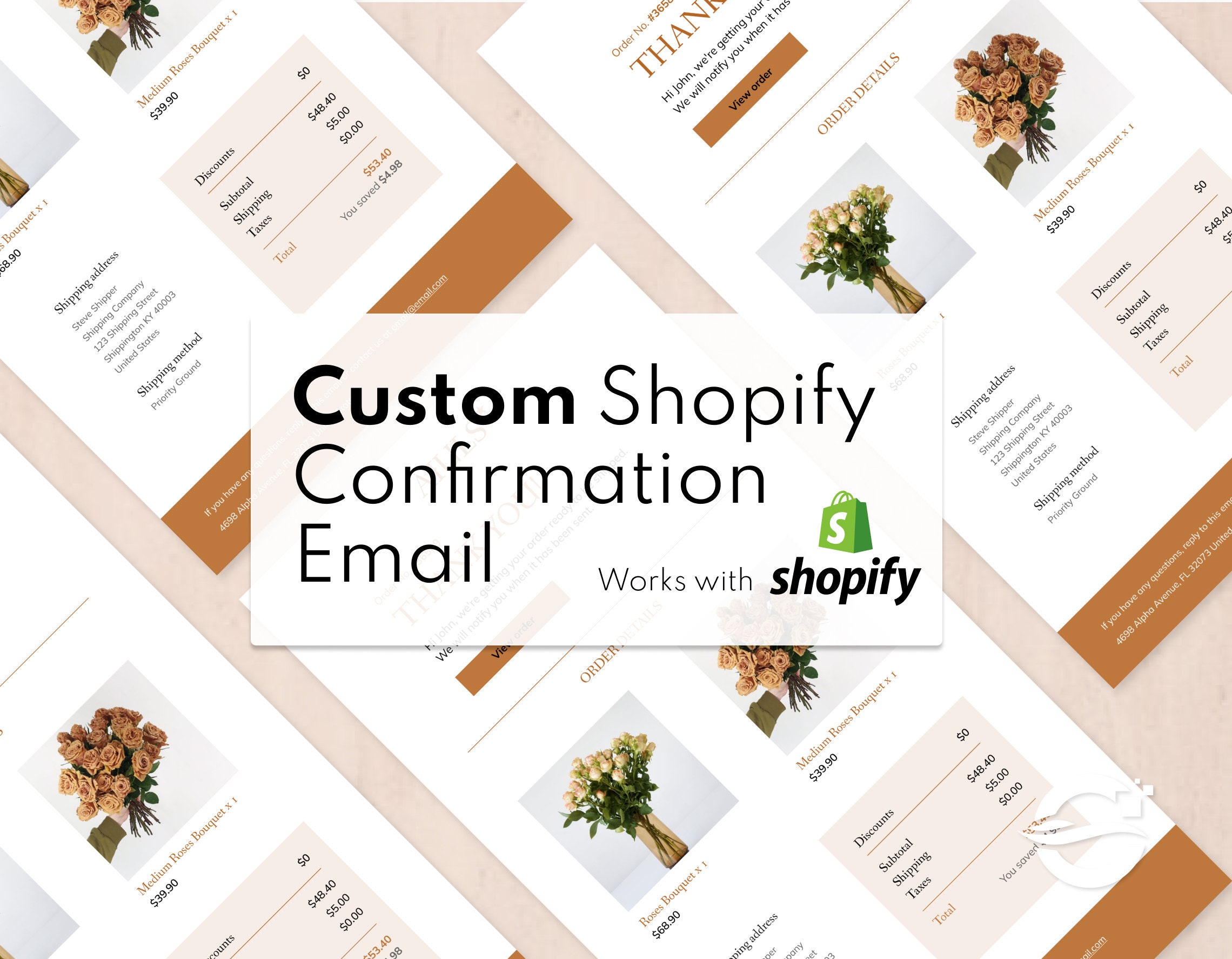 Custom Shopify Order Confirmation Email, Shopify Confirmation ...