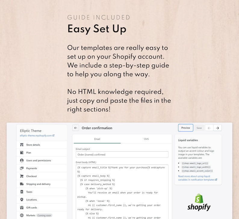 Custom Shopify Order Confirmation Email, Shopify Confirmation ...